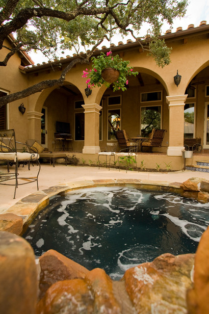 Spanish Colonial Home by Jim Boles - Mediterranean - Swimming Pool ...