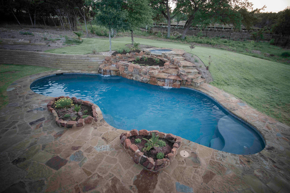 Spanish Oaks Pool - Traditional - Pool - Austin - by Cascade Custom ...