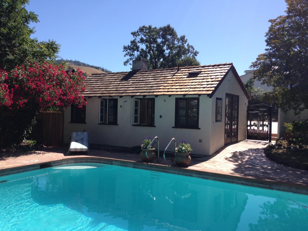 Spanish Style Pool House Rebuild in Diablo California - in progress ...