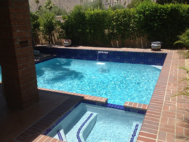 Spanish Style Pool Remodel - Méditerranéen - Piscine - Los Angeles ...