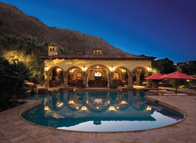 Spanish Style Poolhouse - Mediterranean - Pool - San Diego | Houzz