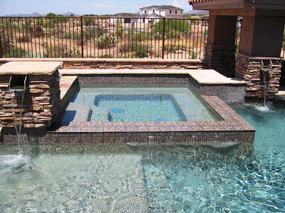 Spas and Hot Tubs - Traditional - Pool - Phoenix - by Shasta Pools and ...
