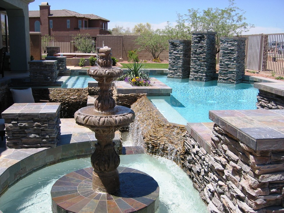 Special Features - Contemporary - Pool - Phoenix - by Shasta Pools and ...