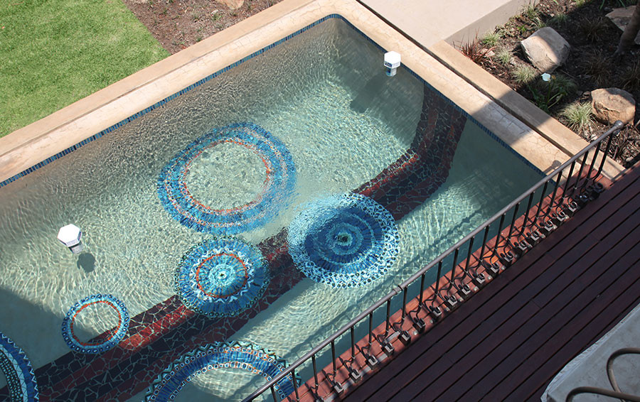 Spiral pool mosaics - Eclectic - Pool - Other - by Musango Designs ...