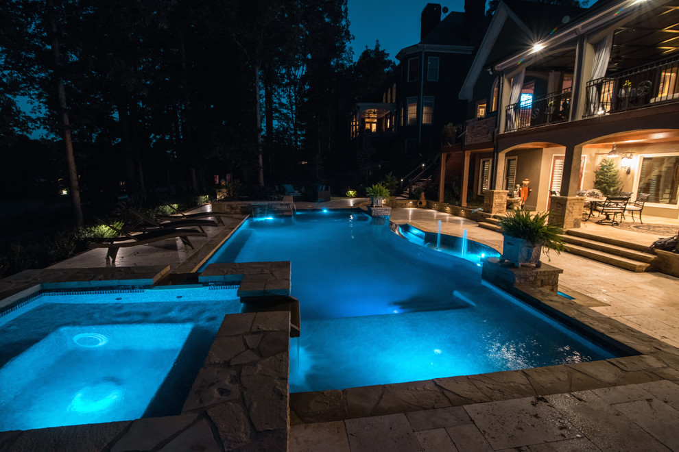 St. Ives Backyard Paradise - Traditional - Pool - Atlanta - by Georgia ...