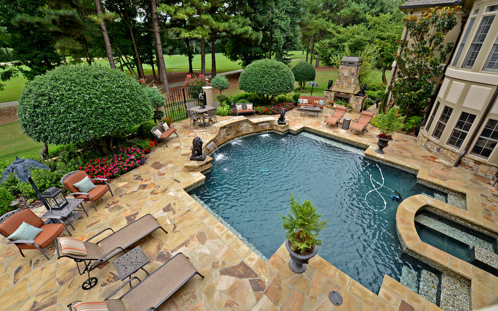 St.Ives Country Club Custom Homes - Traditional - Pool - Atlanta - by ...