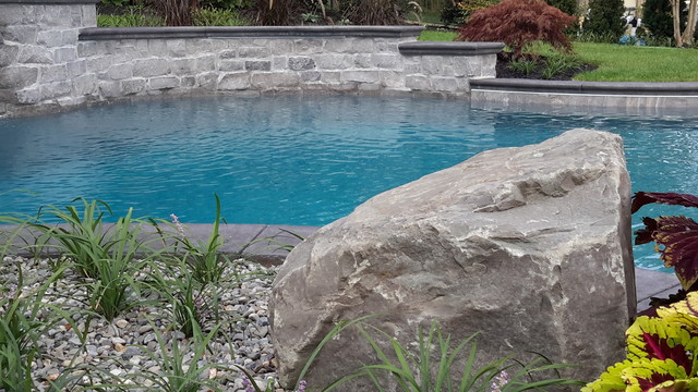 Stamped Pool Deck & Coping - Traditional - Pool - Other - by Stamped ...