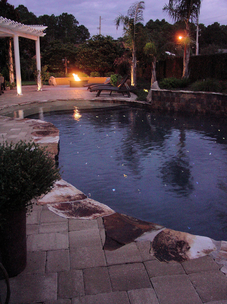 Starry Light Pool - Modern - Pool - Jacksonville - by Core Outdoors ...