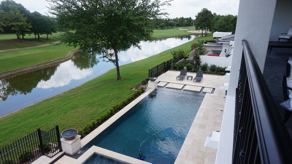 Steel balcony - Contemporary - Pool - Houston - by Forja Designs | Houzz
