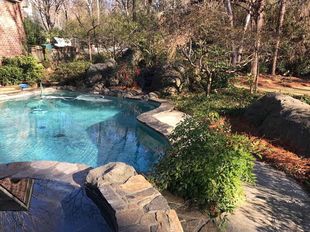 Stone Remodel - Farmhouse - Pool - Other - by Crystal Pools LLC | Houzz