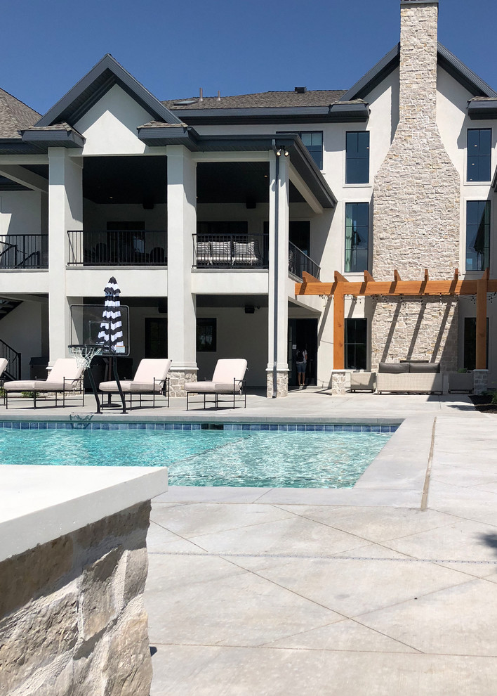 Stone used for outdoor living areas - Traditional - Pool - Other - by ...