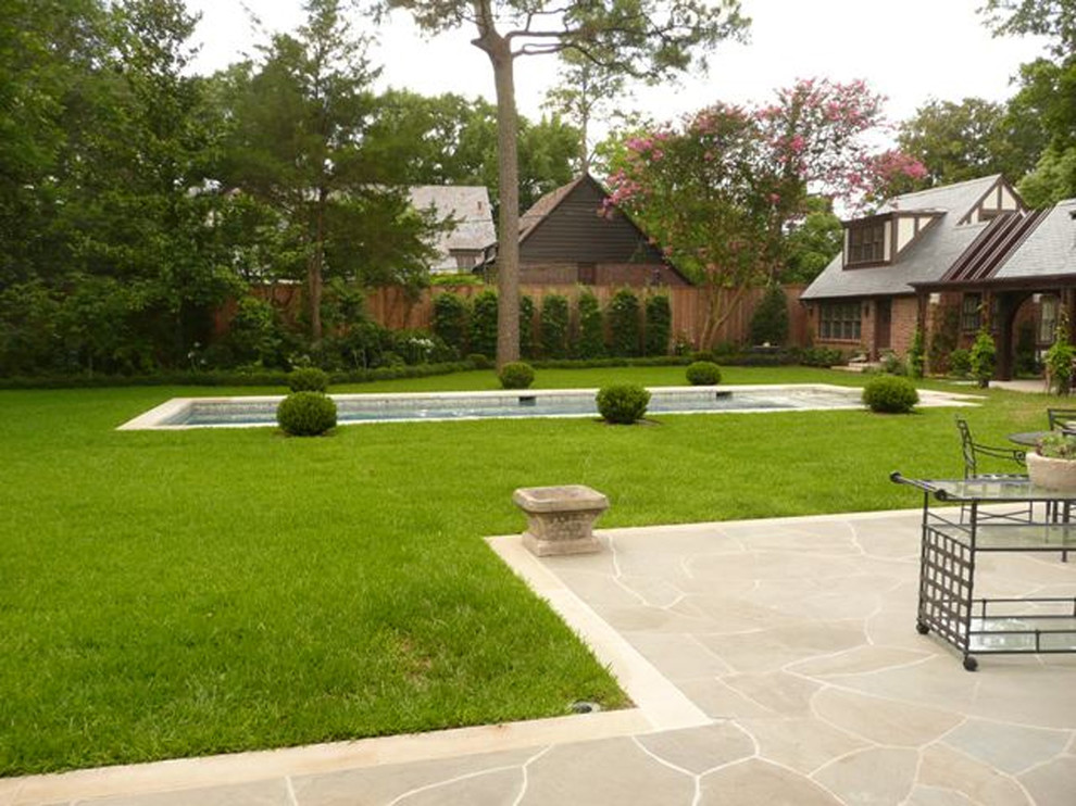Stone Work - Traditional - Pool - Houston - by Baldridge Landscape | Houzz