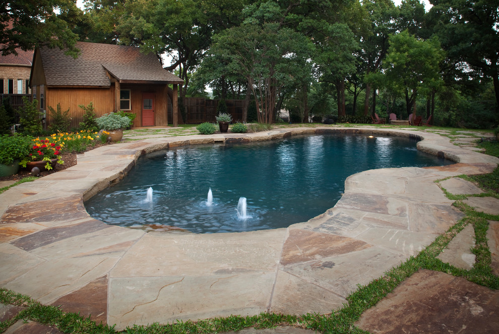 Stoneledge - Luxury Swimming Pool - Grapevine, TX - Traditional - Pool ...