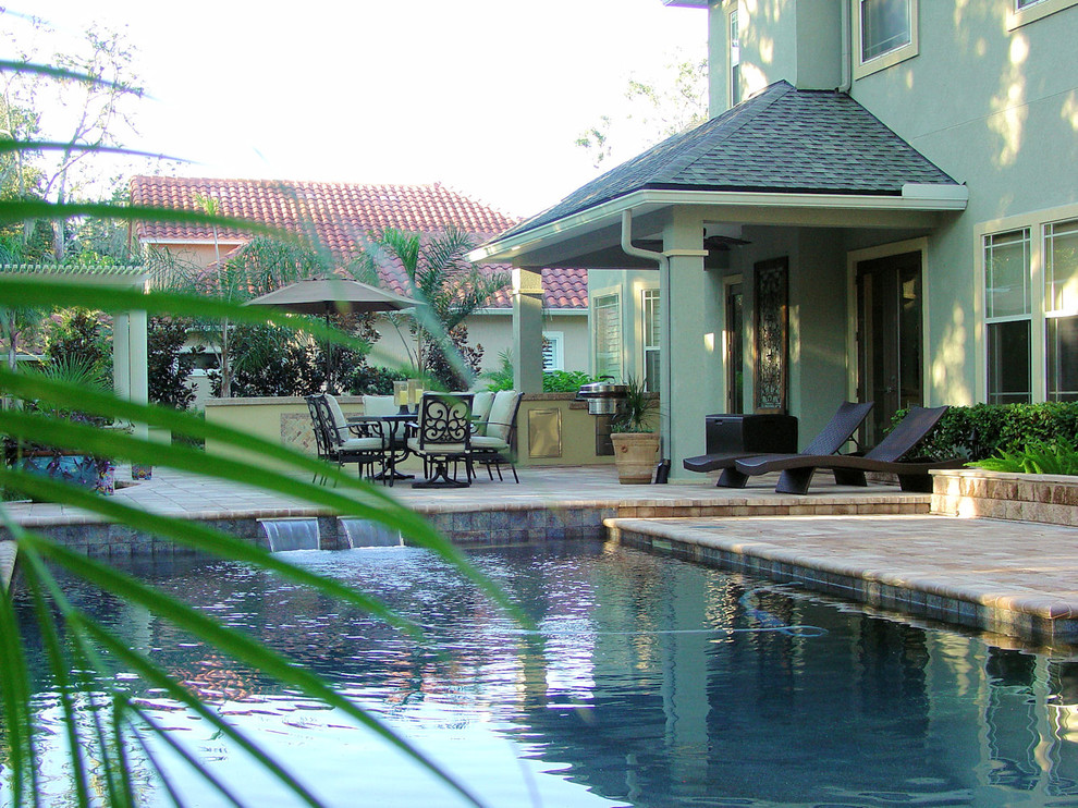 Straight Line Pool - Modern - Pool - Jacksonville - by Core Outdoors ...