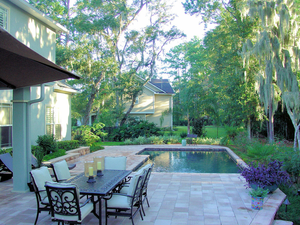 Straight Line Pool - Modern - Swimming Pool & Hot Tub - Jacksonville ...