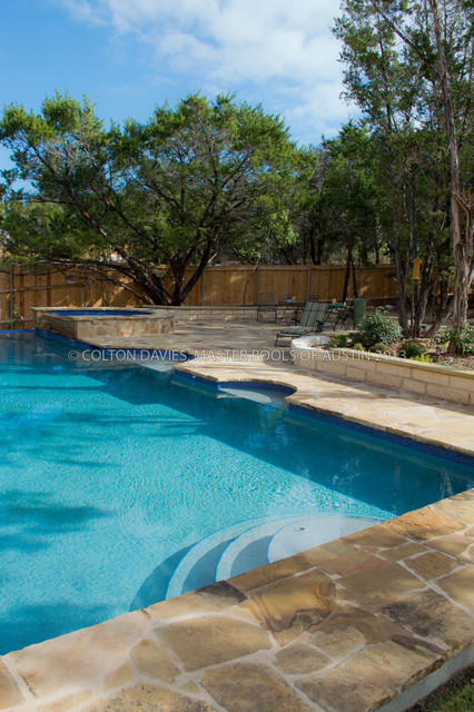 Straight Line Pool - Traditional - Pool - Austin - by Master Pools of ...