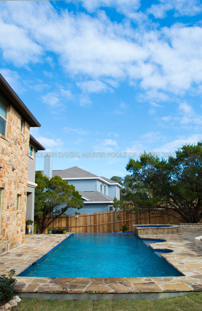 Straight Line Pool - Traditional - Pool - Austin - by Master Pools of ...
