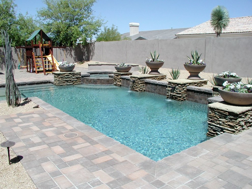Straight Line Pools - Contemporary - Pool - Phoenix - by Big Daddy ...