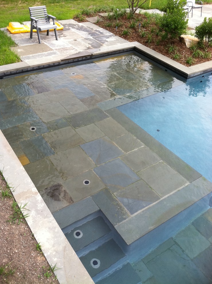 Strong Geometric Pool in Warwick, NY - Contemporary - Pool - New York ...