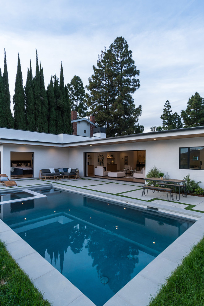 Studio City- Mid Century Modern Backyard - Midcentury - Pool - Los ...