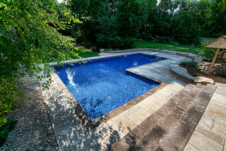 Stunning Backyard with L-Shaped Inground Pool - Rustic - Pool - Ottawa ...