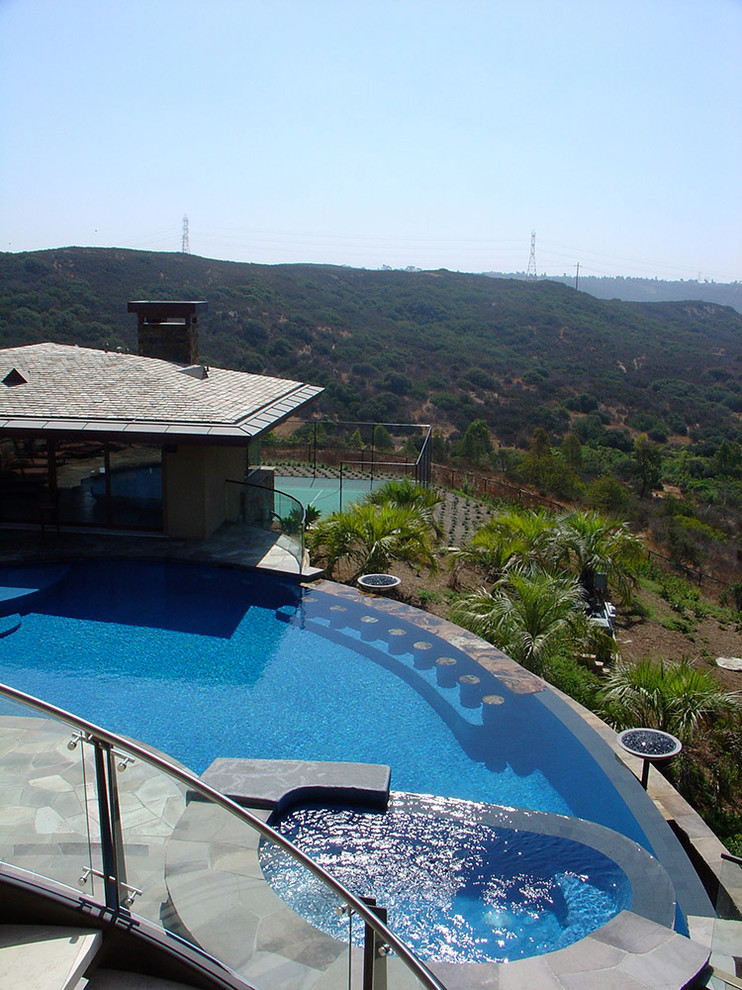 Stunning California Modern Home - Modern - Pool - Other - by RUG-ART ...