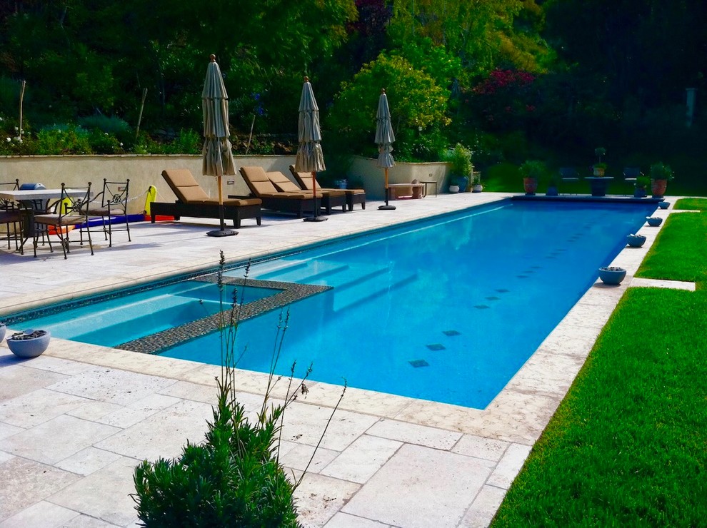 Stylist Clean Line Pool in Pacific Palisades - Modern - Pool - by ...