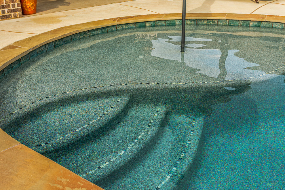 Sun Shelf and Steps - Tropical - Pool - Other - by Paradise Oasis Pools ...