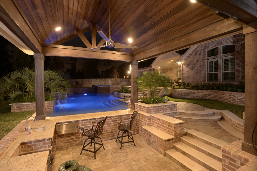 SUNKEN KITCHEN - Modern - Pool - Houston - by Regal Pools, LLC | Houzz
