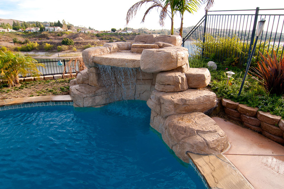 Swan Pools | Swimming Pool Company | Waterfalls - Tropical - Pool ...