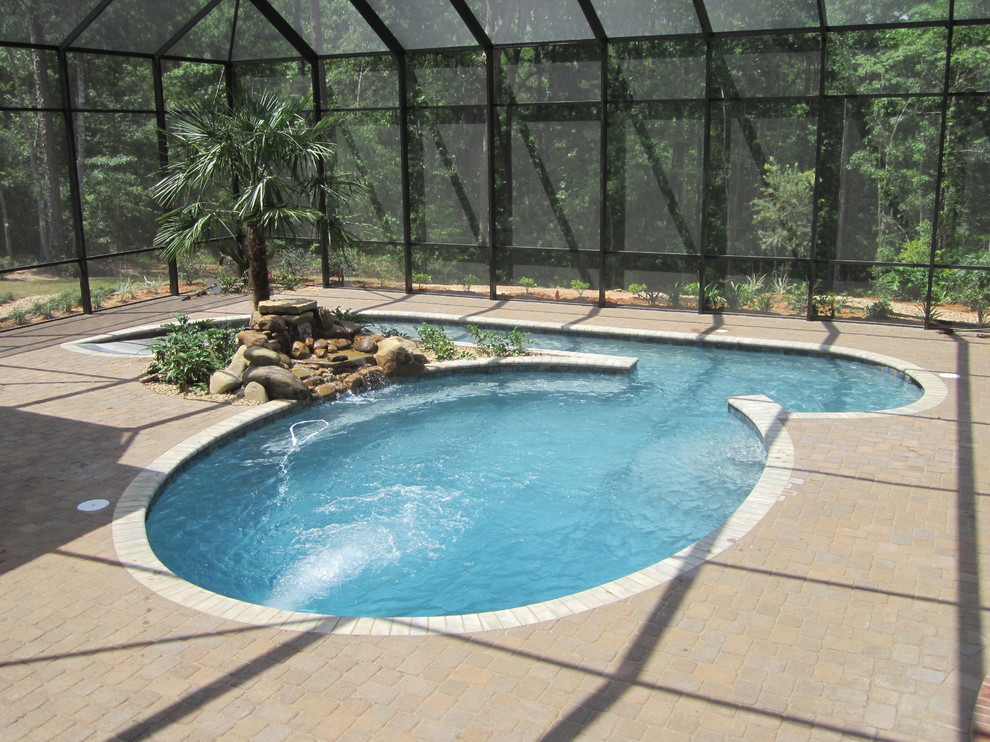 Swim Jet Pool - Tropical - Pool - Atlanta - by Mystic Pools | Houzz