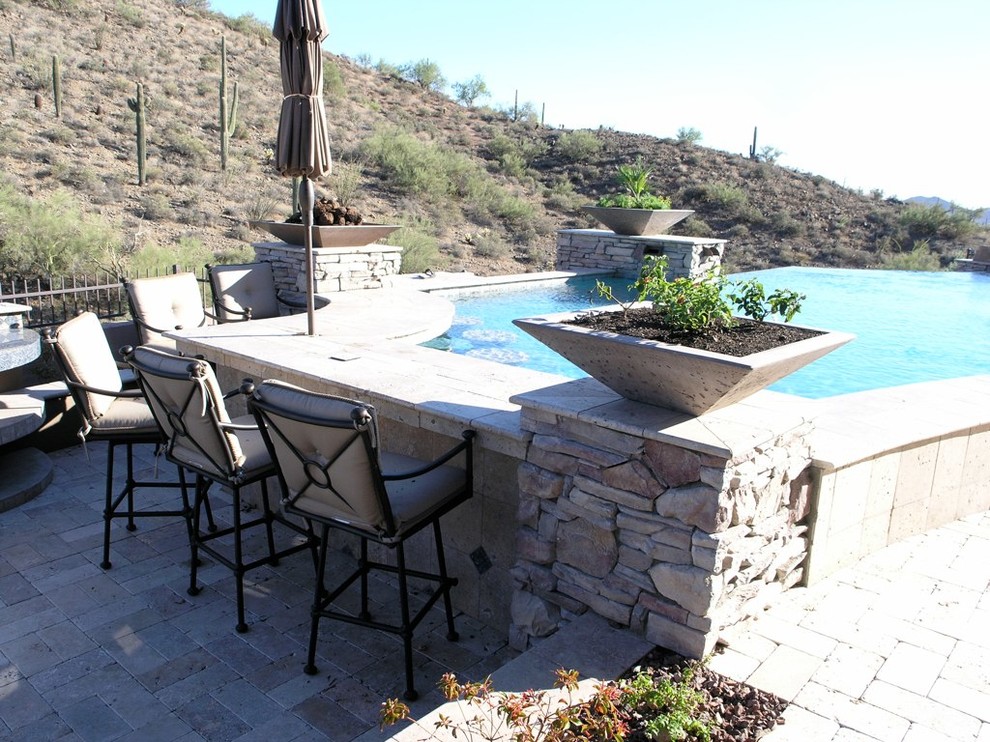 Swim Up Bar - Transitional - Pool - Phoenix - by Big Daddy Construction ...