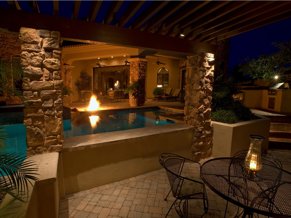 Swim Up Bars - Tropical - Pool - Phoenix - by Unique Landscapes and ...