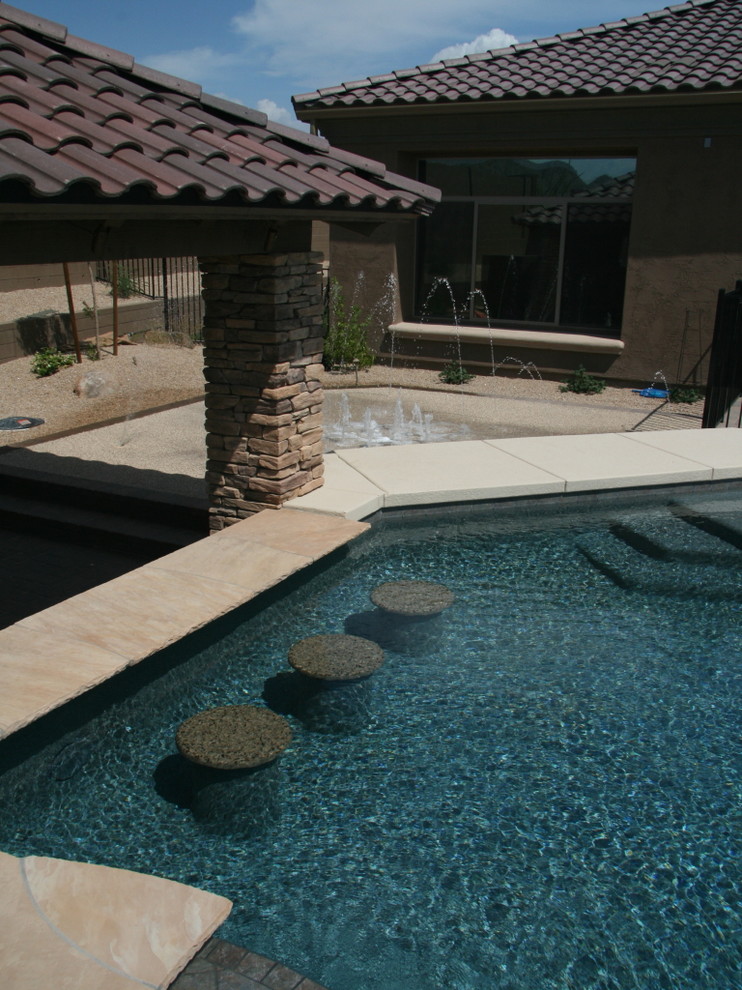 Swim Up Bars - Tropical - Pool - Phoenix - by Unique Landscapes and ...