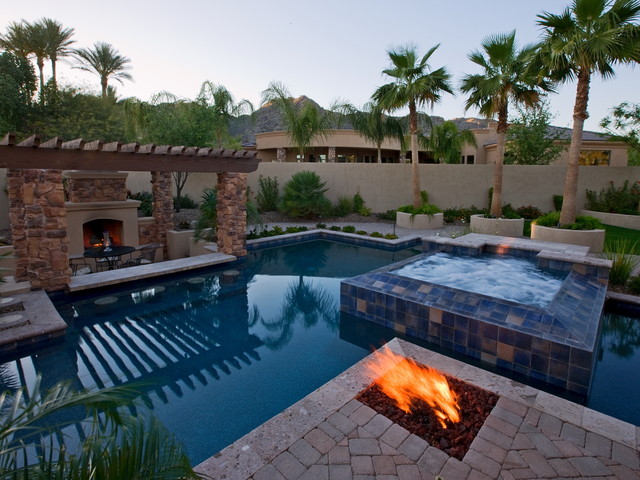 Swim Up Bars - Exotique - Piscine - Phoenix - par Unique Landscapes and ...