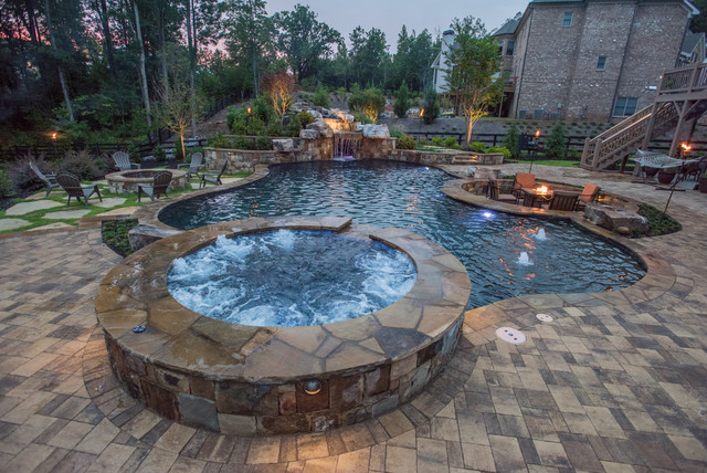 Swimming Pool Custom Built Spas - Tropisch - Pools - Atlanta - von ...