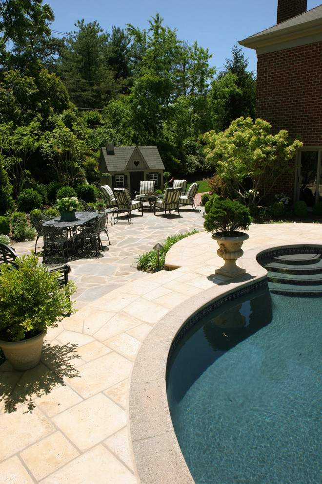 Swimming Pool, Patio and Shed - Contemporary - Pool - DC Metro - by ...