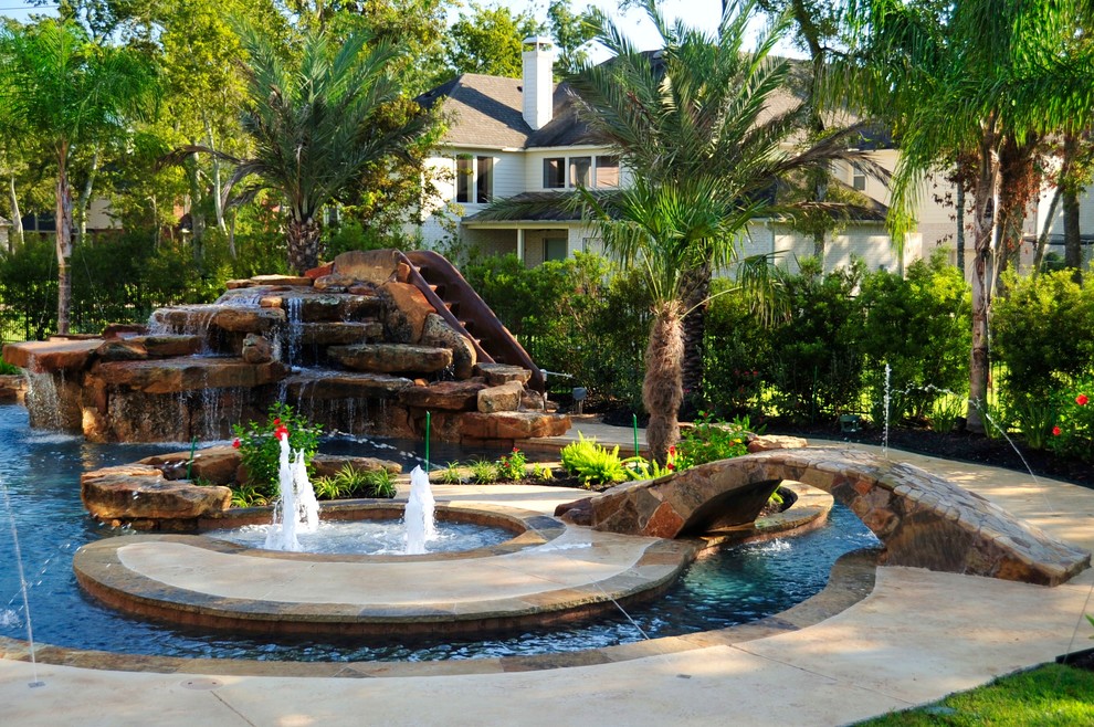 Swimming Pool Picture Gallery - Eclectic - Pool - Houston - by ...