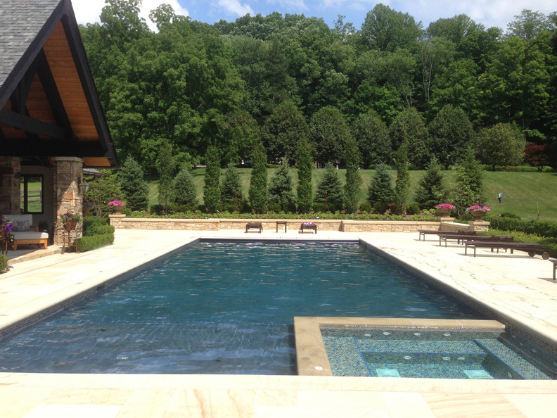 Swimming Pool, Spa, Poolhouse Pavilion - Traditional - Pool - Cleveland ...