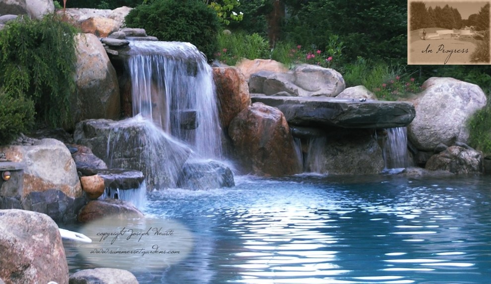 Swimming Pool Waterfalls - Traditional - Pool - New York - by User | Houzz