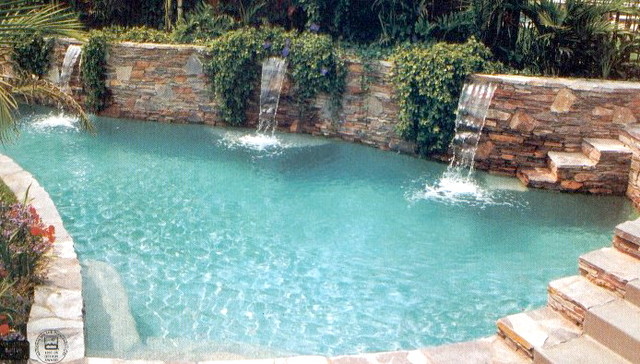 swimming pools, spas, Grottos, waterfalls, Cascades and water details ...