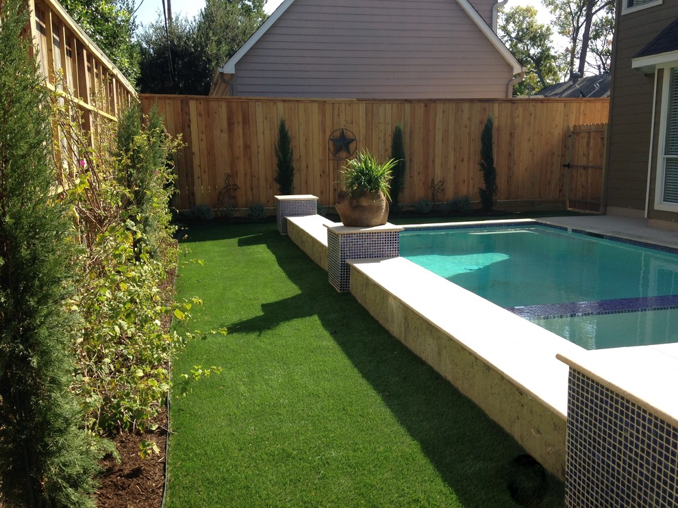Synthetic Turf - Backyards - Modern - Pool - Houston - by Wakasa ...