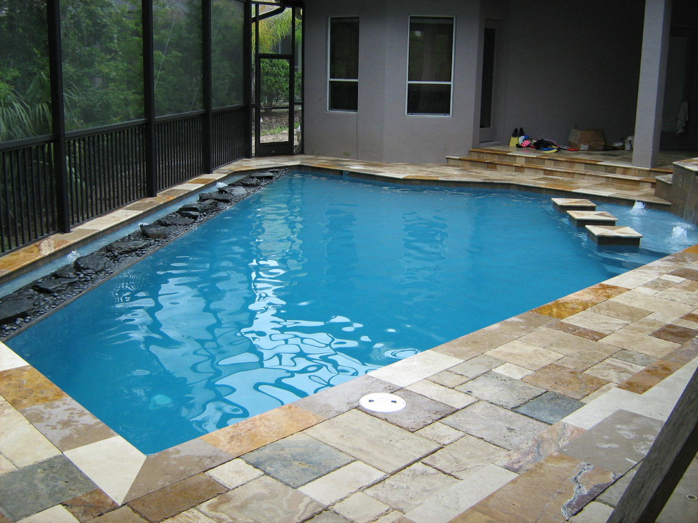 Tampa Palms Contemporary Landscape - Contemporary - Pool - Tampa - by ...