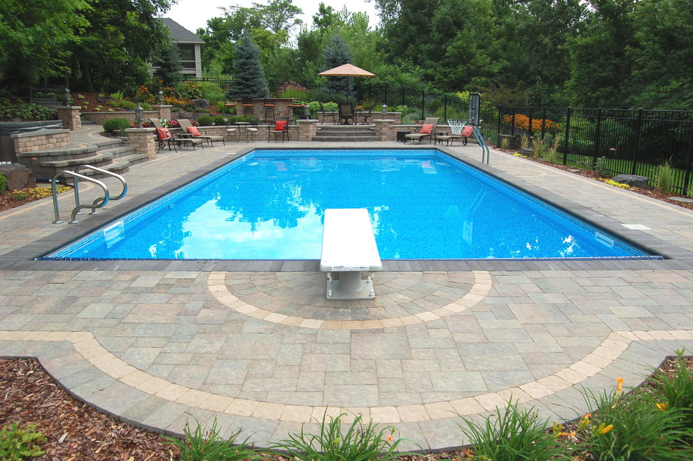 Terraced pool project - Traditional - Pool - Minneapolis - by Daryl ...
