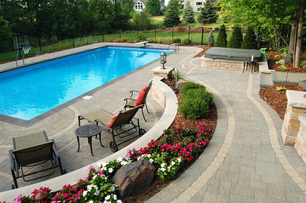 Terraced pool project - Traditional - Pool - Minneapolis - by Daryl ...