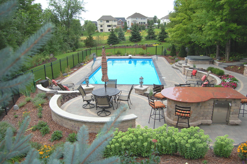 Terraced pool project - Traditional - Pool - Minneapolis - by Daryl ...