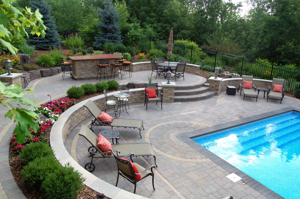 Terraced pool project - Traditional - Pool - Minneapolis - by Daryl ...