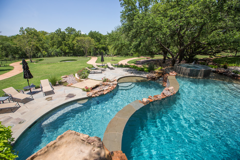 Texas Estate - Traditional - Pool - Dallas - by AquaTerra Outdoors | Houzz