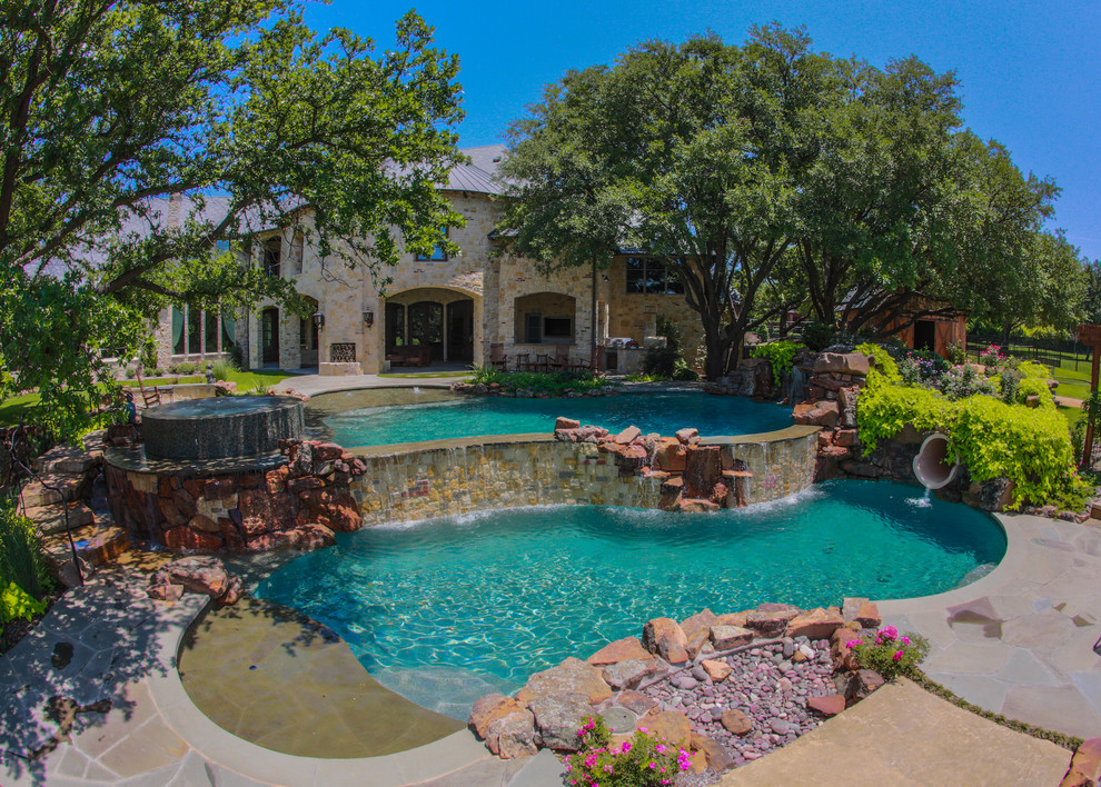Texas Estate - Traditional - Pool - Dallas - by AquaTerra Outdoors | Houzz