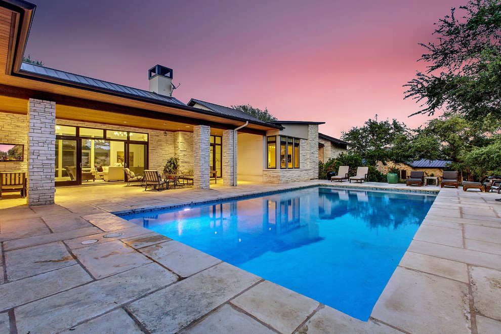 Texas Hill Country Modern - Contemporary - Pool - Austin - by Geschke ...